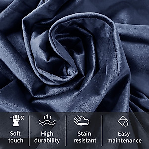 [Removable Cover] Bean Bag Chairs for Adult, Giant 4ft Memory Foam Bean Bag for Teens, Adults, Big Sofa Bean Bag Chairs, Giant Bean Bag Soft Fluffy Fur Bean Bag Chairs for Adults, Furnitures, Blue