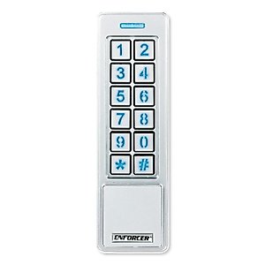 Seco-Larm SK-B241-PQ Enforcer Bluetooth Access Controller Mullion Keypad with Proximity Reader, User Management, Administrator Setting, On-Device Security, Easy Backup/Restore, Tamper Alarm Output