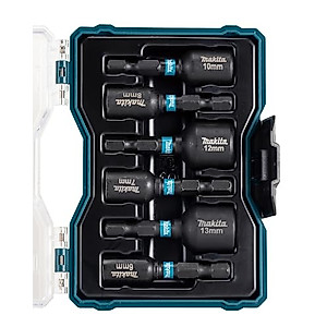 Makita E-15768 6 Piece Impact Black Nutsetter Set