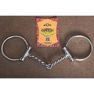 HILASON 5" Western Stainless Steel Horse Mouth Dee Bit W/Twisted Wire Mouth