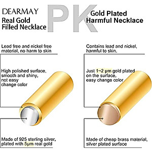 DEARMAY Gold Herringbone Necklace for Women Dainty Gold Necklace for Women Simple Gold Chain Choker Necklace for Women Minimalist Thin Snake Chain Necklaces for Teen Girl Gifts