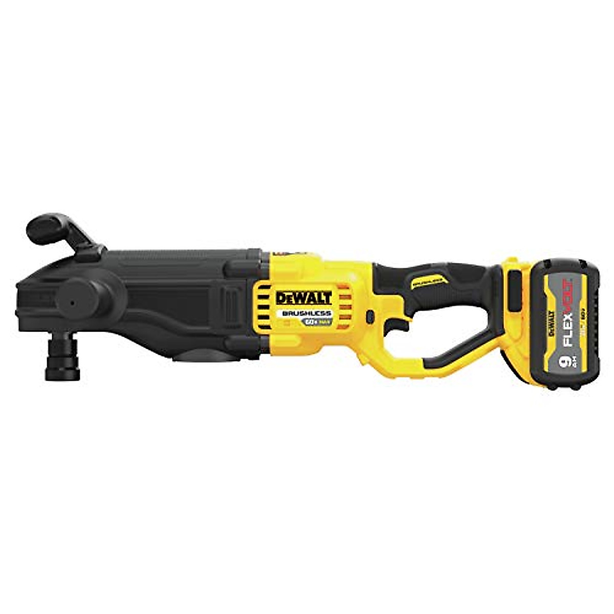 DEWALT FLEXVOLT 60V MAX* Right Angle Drill, Brushless, Quick-Change Stud/Joist, E-Clutch® System Kit (DCD471X1)