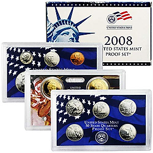 2008 S Proof Set 14 Coin Set OGP Original Government Proof