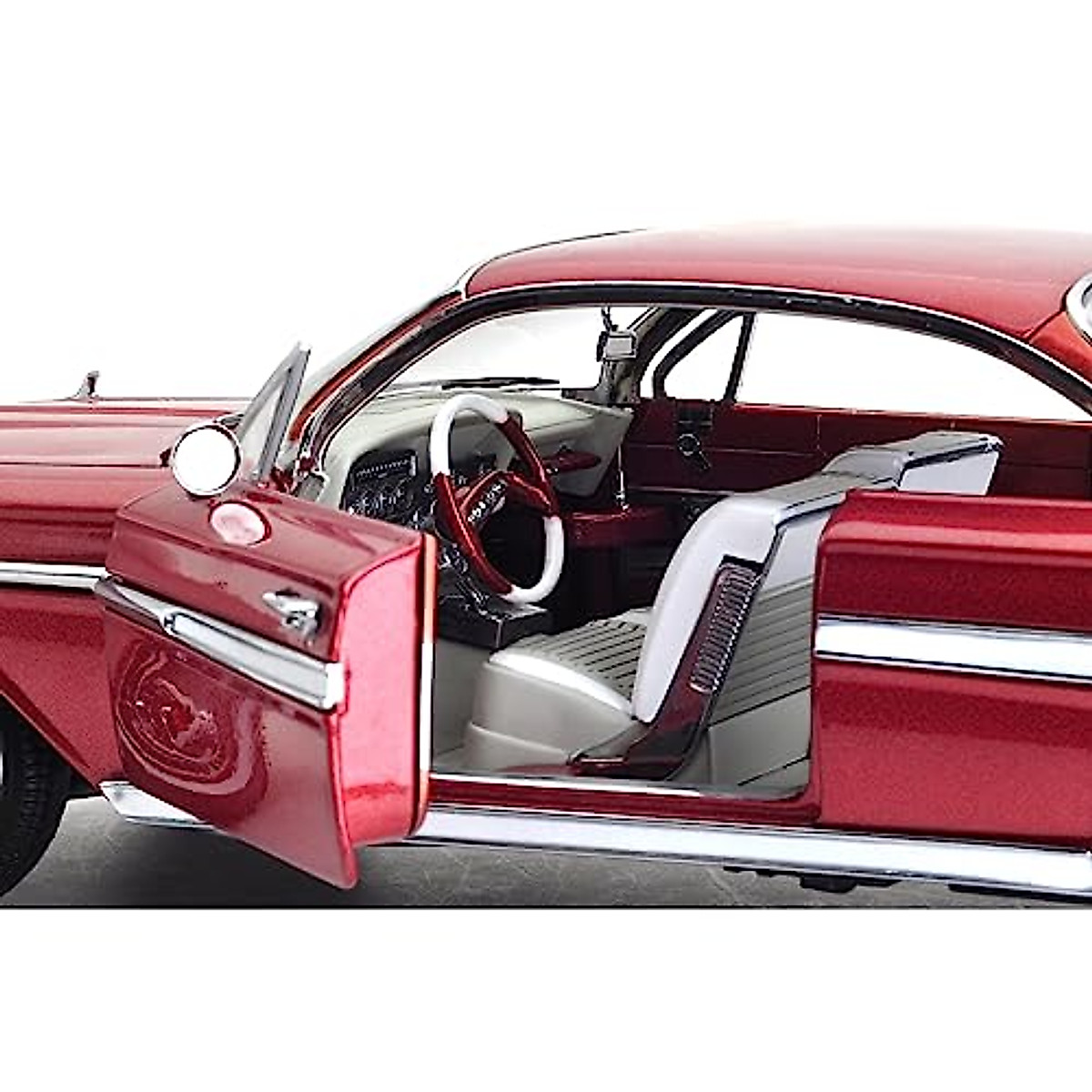 1961 Chevy Impala Sport Coupe Honduras Maroon Metallic American Collectibles Series 1/18 Diecast Model Car by Sun Star SS-2108