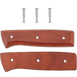 1 Set Kitchen Handle Vegetable Cutter Handle Chef Cutter Handle Knives Scales Handle Non-skid Cutter Handle Wood Knives Handle Diy Handle Blank Wooden Chopping