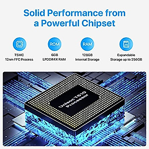 UMIDIGI Power 7 MAX Cell Phone, 6GB+128GB 10000mAh Battery Unlocked Smartphone with 6.7" Full Screen + 48MP AI Triple Camera Android Smartphone Gold