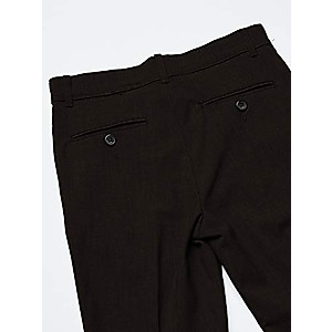 Van Heusen Big Boys' Flex Stretch Flat Front Dress Pants, black, 12