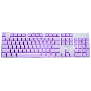 Granvela ABS Keycaps Set for Mechanical Keyboards, 104 Keys | for RGB Backlit | ANSI US-Layout | Campatible with 100% 75% 65% 60% MX Keyboard- Purple