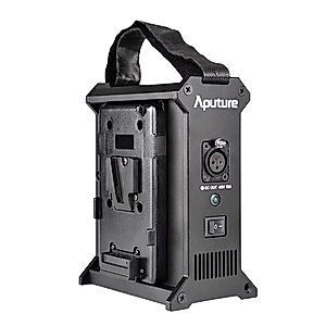 Aputure 2-Bay Battery Power Station (V-Mount) for NOVA P300C, Amaran 100D/100X/200D/200X