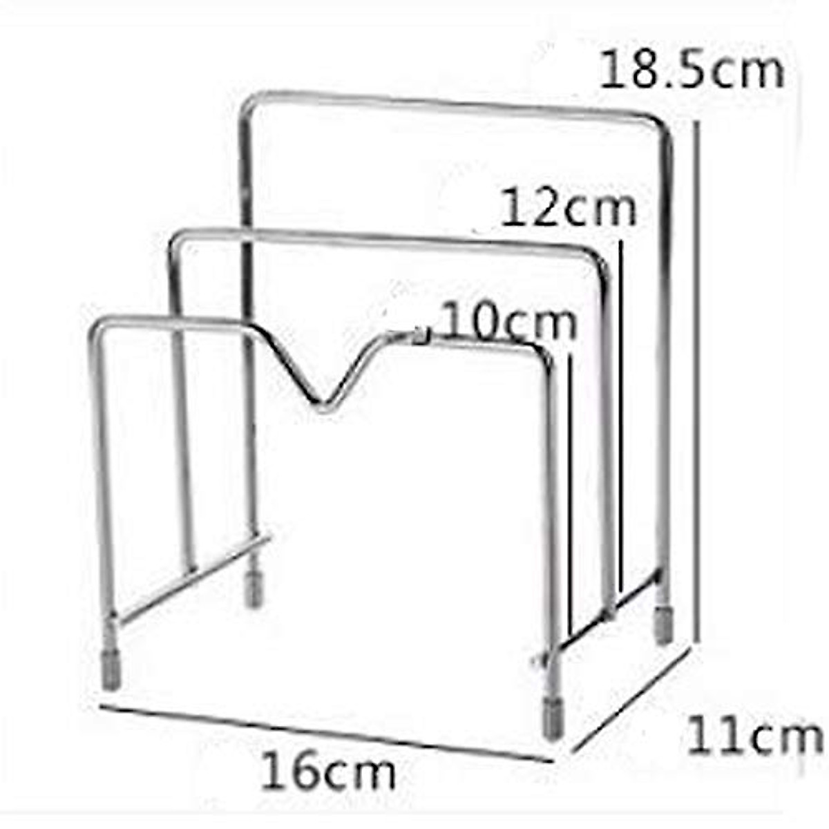 XJJZS Lid Organizer,Kitchen Dish Plate Storage Organizer and Drying Rack,Bakeware Pot Lid Rack Holder Organizer,Pantry and Cabinet Holder