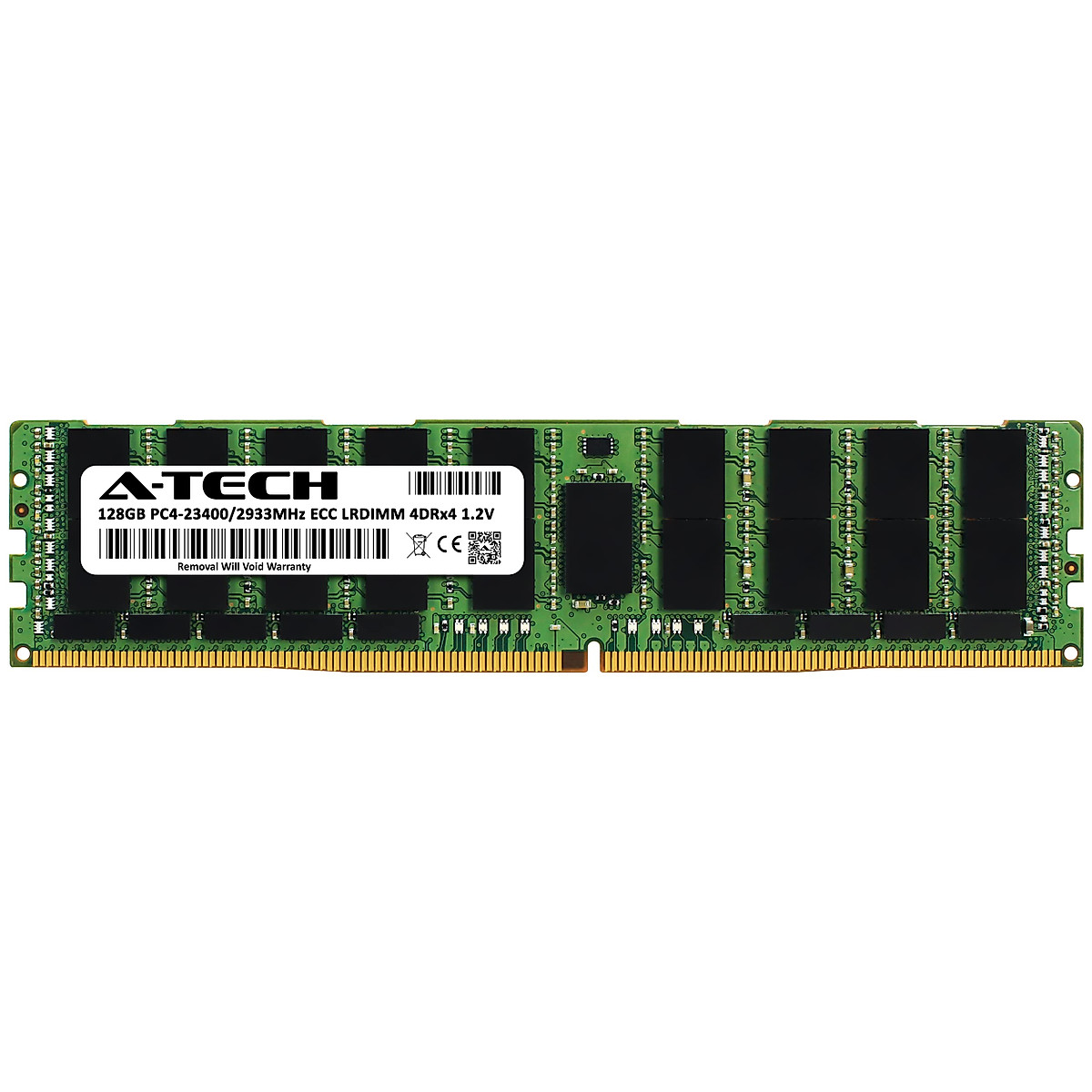 A-Tech 128GB Replacement for Samsung M386AAG40MMB-CVF - DDR4 2933MHz PC4-23400 ECC Load Reduced LRDIMM 288-Pin 4Rx4 1.2V - Single Server Memory RAM Stick (M386AAG40MMB-CVF-ATC)