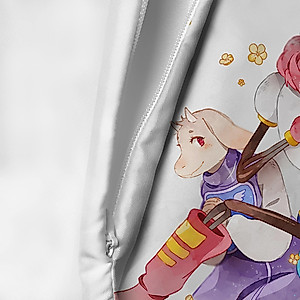 AKARDO Under Legend Tales Game Sans Frisk Duvet Covers, Soft Microfiber Washed Duvet Cover Set 3 Pieces with Zipper Closure,Beding Set (05,Queen (90"x90"))