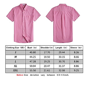 MUSE FATH Men's Button Down Dress Shirt-Casual Short Sleeve Shirt-Party Dress Shirt with Chest Pocket-Light Green-XL