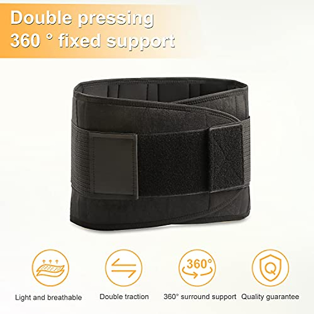 ABACKH Back Brace for Lower Back Pain - Lumbar Support Belt for Women & Men - Relief Back Pain,Lower Back Pain Relief for Herniated Disc, Sciatica, Scoliosis,Lower Back Belt 5XL(53"-65")