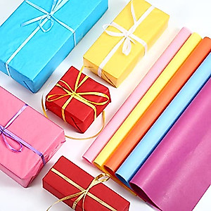 300 Sheets Gift Wrapping Tissue Paper 30 Assorted Colored Tissue Paper, 11.4" x 7.9" Art Craft Paper, DIY Rainbow Tissue Paper Bulk for Gift Wrapping Gift Bags Decorations