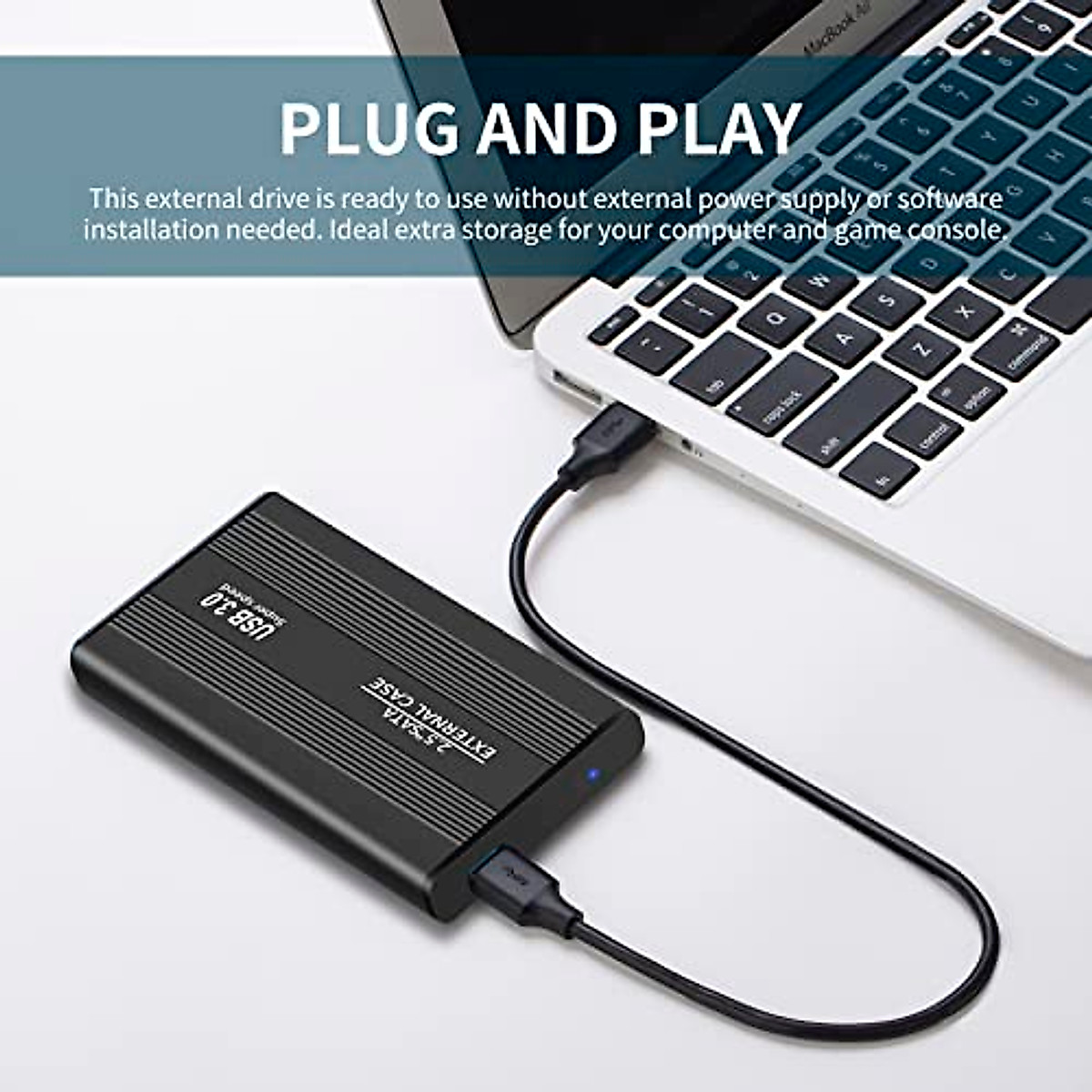 640GB 2.5 Inch Portable External Hard Drive USB 3.0 HDD Storage Compatible for PC, Desktop, Laptop, Mac, MacBook, Chromebook, Xbox One,PS5, PS4