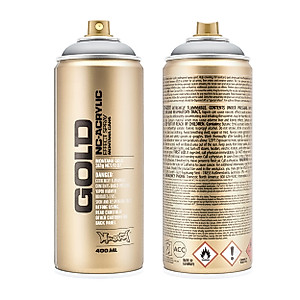 Montana Cans Montana GOLD 400 ml Color, Silver Matte Spray Paint, 13.52 Fl Oz (Pack of 1)