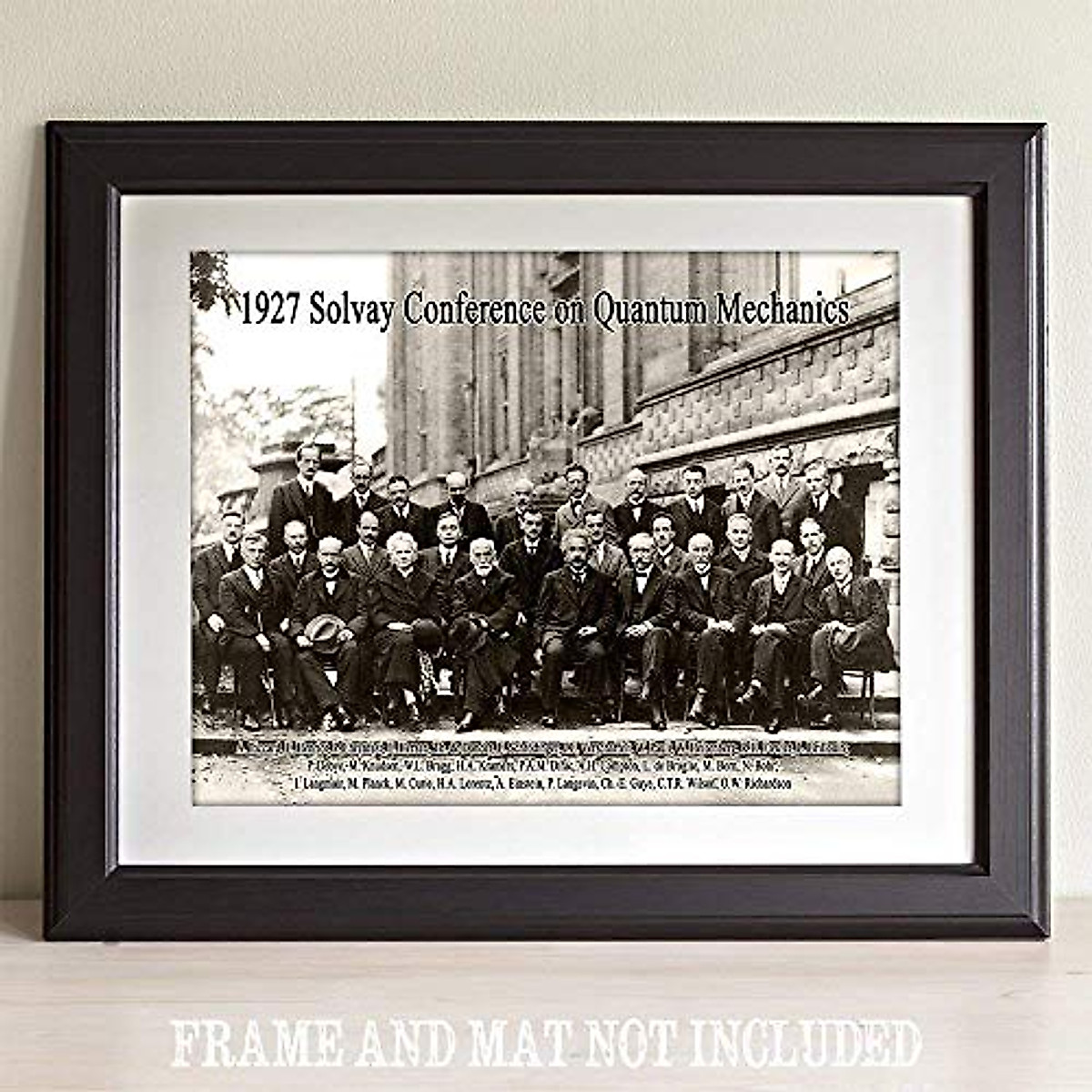 1927 Solvay Conference on Quantum Mechanics - 11x14 Unframed Art Print - Great Gift Under $15 for Scientists
