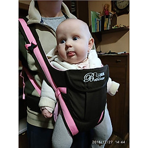 Soft Baby Carrier, Ergonomic 4-in-1 Convertible Sling Front and Back Face-in and Face-Out Carry for Newborns and Older Babies Travel，8-40 lbs