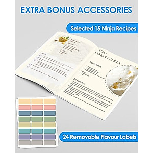 EIIORPO for Ninja Creami Deluxe Pints and Lids - 4 Pack 24oz NC501 NC500 Series Creami Deluxe Pint Containers Replacement Compatible with 11-in-1 Ninja Ice Cream Maker