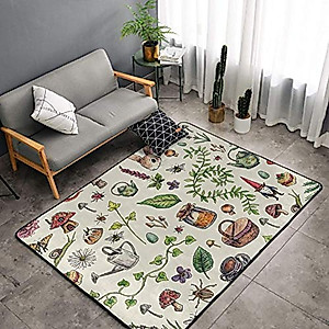 NiYoung Bedroom Livingroom Sitting-Room Big Size Kitchen Rugs Home Decor - Cottagecore Light Green Floor Mat Doormats Fast Dry Toilet Bath Rug Exercise Mat Throw Rugs Carpet