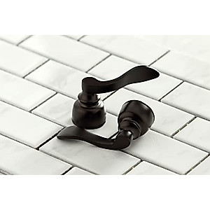Kingston Brass FB795NFLSP NuWave French 8-Inch Centerset Kitchen Faucet with Sprayer, 8-3/4 Inch in Spout Reach, Oil Rubbed Bronze