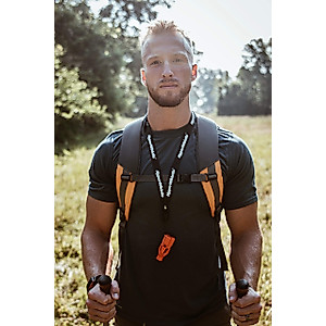 HyperWhistle The Original Worlds Loudest Whistle up to 142db Loud, Very Long Range, for Referee, Coaches, Instructors, Sports, Teachers, Life Guard, Self Defense, Survival, Emergency uses (Black)