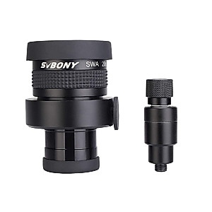 SVBONY SV152 Reticle Eyepiece 1.25 Inch Crosshair Eyepiece 20mm Illuminated Centering Telescope Eyepiece SWA 70 Degree Adjustable Telescope Accessory for Perfectly Guided Star Astrophotography