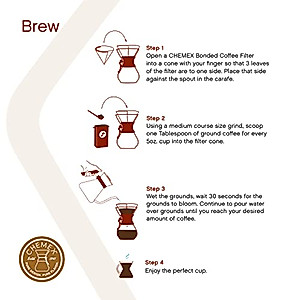 Chemex Classic Series, Pour-Over Glass Coffeemaker, 10 Cup - Exclusive Packaging