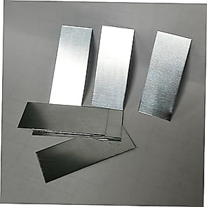 KONTONTY 2 Pcs Electrode Plate Fruit Electrode Fruit Tester Zinc Electrodes Fruit Battery Zinc Strip Electrode Plate Material Experimental Device Battery Tester Zinc Electrode Strip Silver