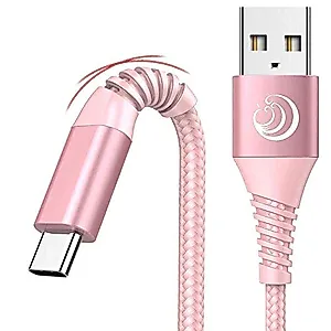 Type C Charging Cable 3A Fast Charge USB C Cable【2Pack 6FT】C Cord Phone Charger Fast Charging Cord for Samsung Galaxy S10 S9 S8 Note 8 A11 A01 A20 A21 A12 A10e A50 A51 S20 S21,LG K51 Stylo 4 5 6,Moto.