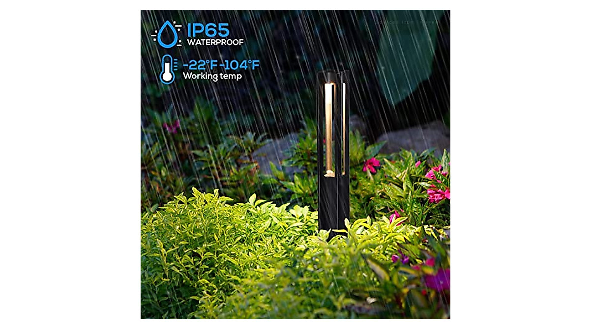LEONLITE Low Voltage Landscape Lights - 6 Pack of Durable LED Pathway ...