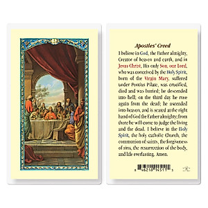 Apostles Creed Laminated Holy Cards, 25-Count Value Pack
