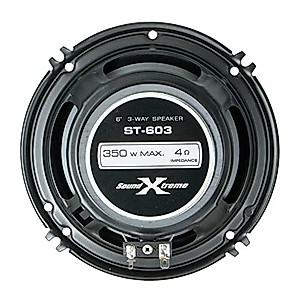 Pair of SoundXtreme 6" in 3-Way 350 Watts Coaxial Car Audio Speaker CEA Rated (2 Speakers)