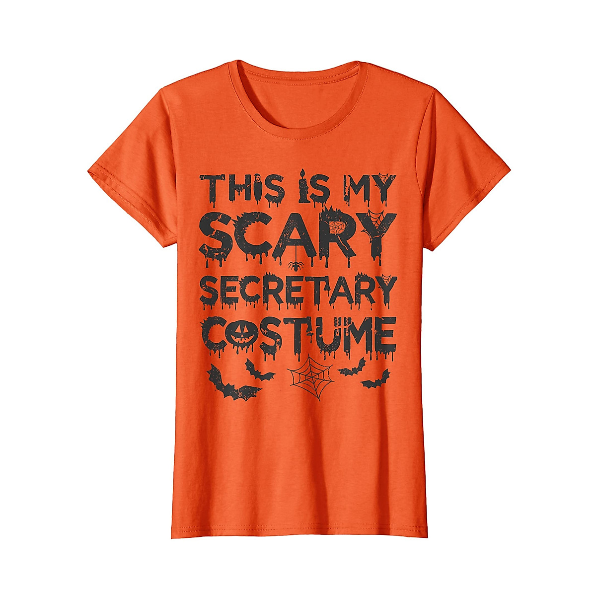 Womens This Is My Scary Secretary Costume Halloween T-Shirt