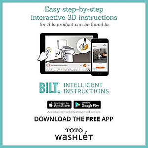 TOTO SW4736AT40#01 WASHLET+ Electronic Bidet Toilet Seat, Elongated, Cotton White