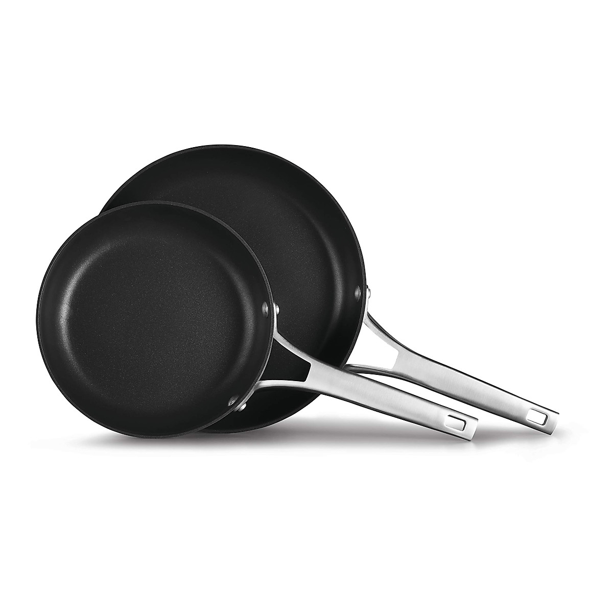 Calphalon 2029637 Premier Hard-Anodized Nonstick 2-Piece 8 10-Inch Frying Pan Set 8/10 Combo Black