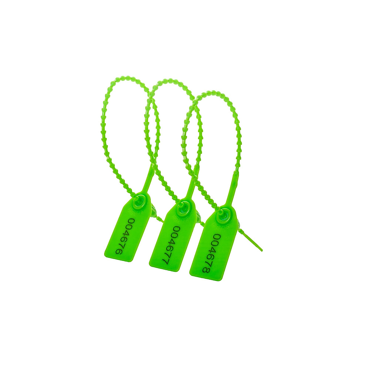 STYLIGHT - 1000 Plastic Truck, Trailer, Container, Tamper Evident, Shipping, Security Seals Numbered Sequentially (Green)