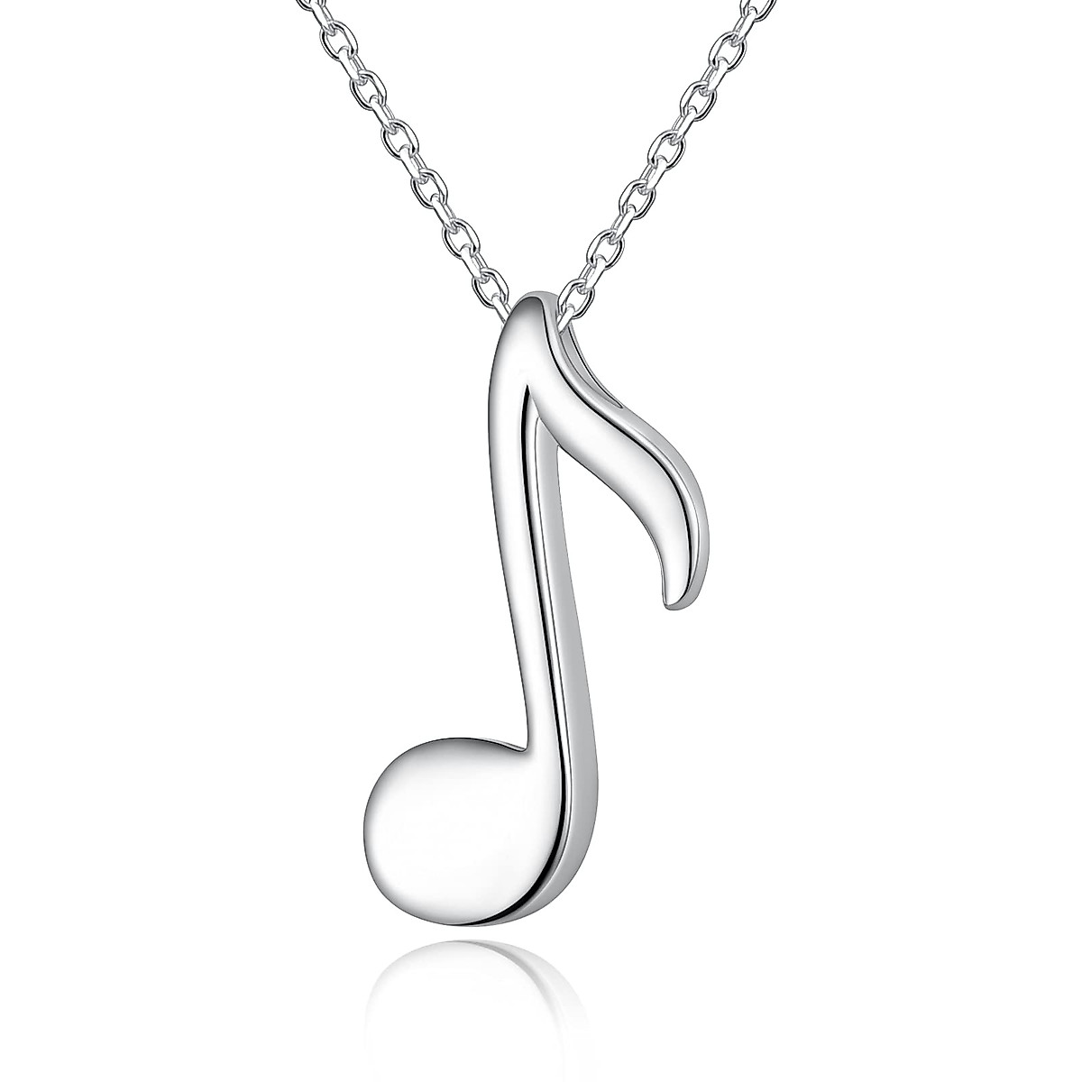 YLT 925 Sterling Silve Musical Note Urn Pendant Memorial Necklace for Ashes Clef Musical Note Jewelry Gifts for Music Lover for Women Men