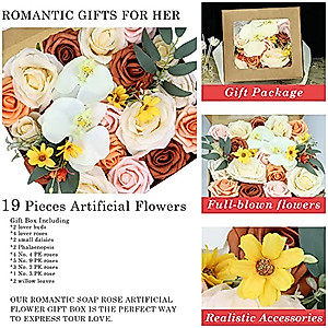 Vanleonet Artificial Wedding Flowers Combo Set for DIY Wedding Bouquets Centerpieces Arrangements Party, Cake Decor, Baby Shower Home Decorations