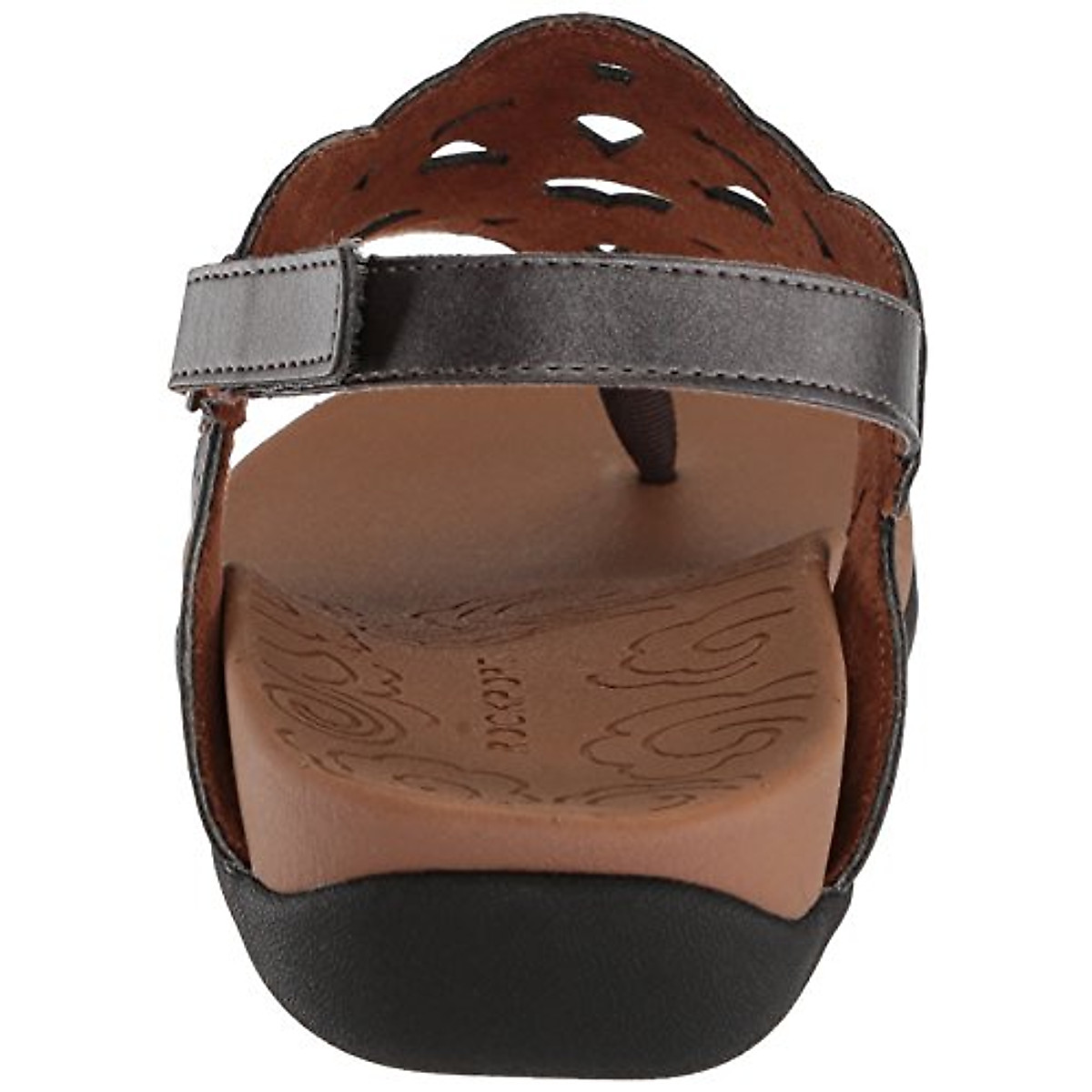 Rockport Women's Ridge Sling Sandal, Pewter, 11 M US