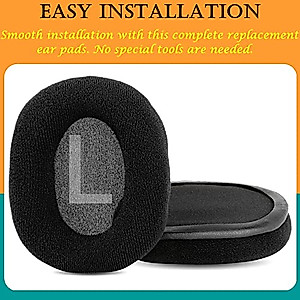 TaiZiChangQin Upgrade Ear Pads Ear Cushions Replacement Compatible with Sony MDR-RF895R MDR-RF895RK MDR-RF995RK WH-RF400R Headphone ( Black Velour Earpads )