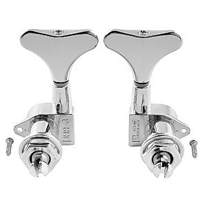 Musiclily Pro 2+2 Sealed Bass Tuners Tuning Keys Pegs Machine Heads for Ibanez Style Precision Jazz Bass, Chrome