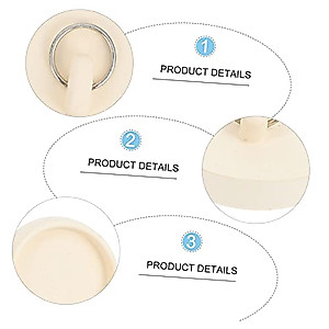 ABOOFAN 6pcs Rubber Sink Stopper Bathtub Stopper Kitchen Drain Stopper Sealing Sink Drain Plug Hair Stopper Bath Tub Stoppers Sink Plug Sink Stopper Replacement Bathtub Drain Plug White