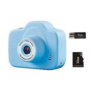 Lanhui Digital Camera Toy for Kids - Children's Portable Rechargeable Built-in Games Photo Video Digital Camera with 32G Memory Card Gift for Boys Girls