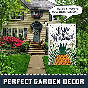 Seasonal Garden Flag Set , 12 Pack , 12 x 18 Inches , Double Sided , Yard Flags , Garden Flag Set , Small Garden Flags , Holiday Garden Flags , Outdoor Garden Flags , Free AntiWind Clip & Stopper