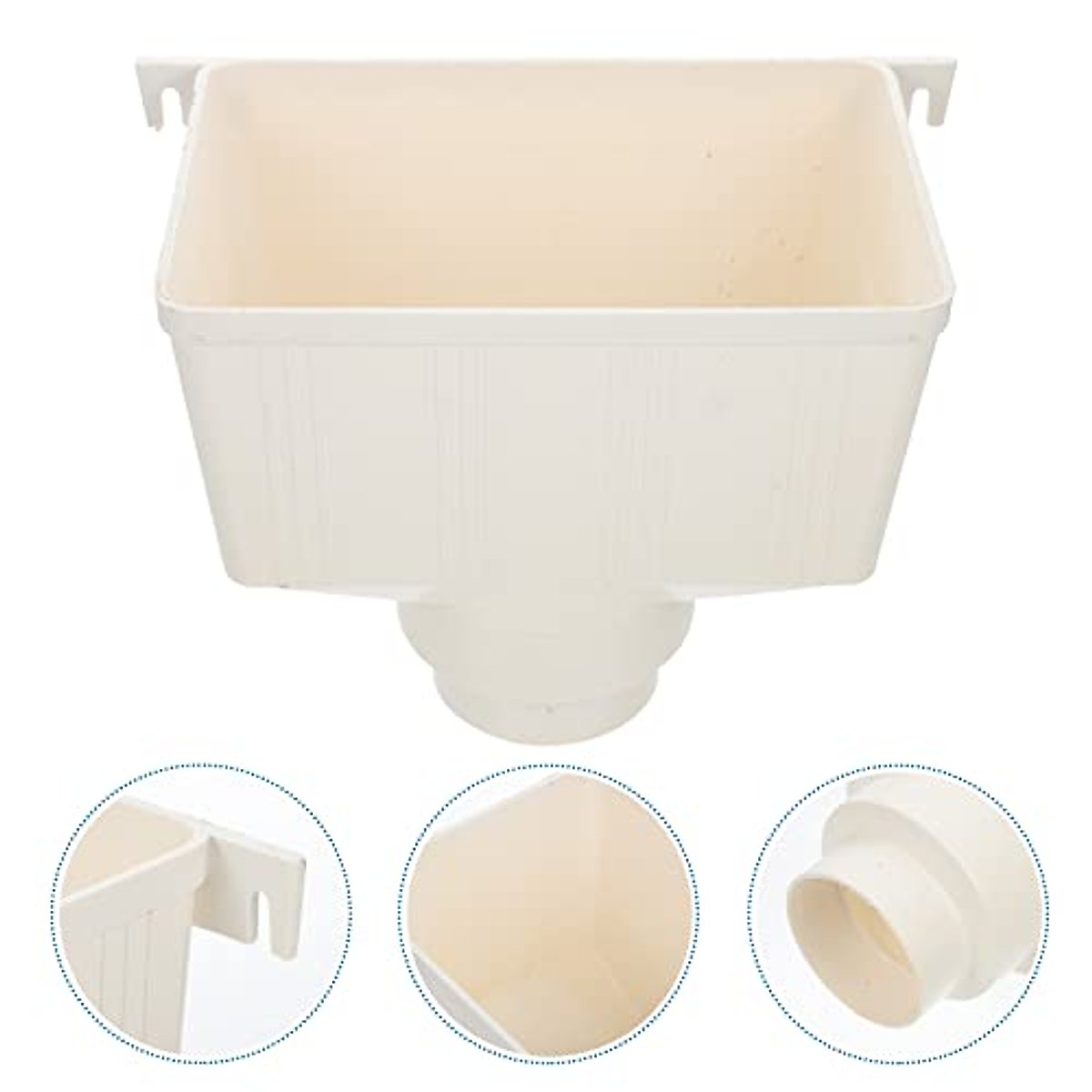 DOITOOL Gutter Downspout Adapter Universal Rainwater Gutter Downspout Outdoor Downspout Drainage Connector for Gutter Downspout Extensions (10.41x8.25x5.82 Inch)