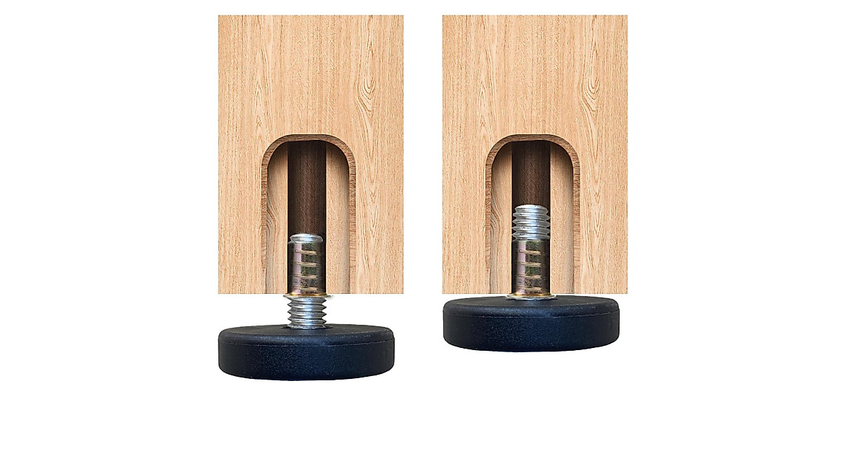 SINGTAN Stainless Steel Furniture Levelers - Pack of 4