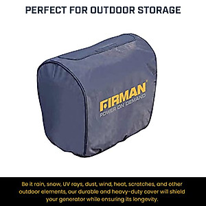 FIRMAN 1008 Inverter Generator Cover, Double-Insulted Generator Cover, Fits FIRMAN Small Inverter Generators of 1500-2500 Watt or up to 18.9" X 11.8" X 15.4", Cover Measures‎ 9.5" x 5.1" x 3.6", Small