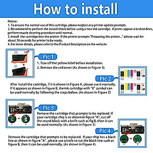 LCL Compatible Ink Cartridge Pigment Replacement for LEXMARK 100XL 105XL 108XL 14N1068 High Yield S300 S301 S302 S305 S308 S402 S405 S408 S409 Intuition S502 S505 S508 S605 S608 Genesi (4-Pack Black)